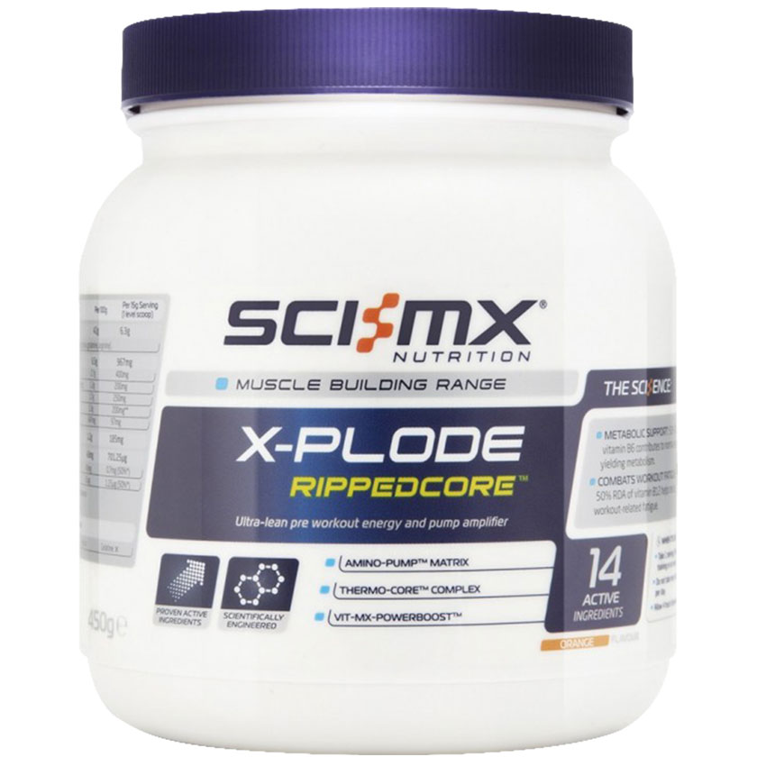 Sci-MX Xplode Rippedcore Pre-Workout 450 gr | Fitbull.com